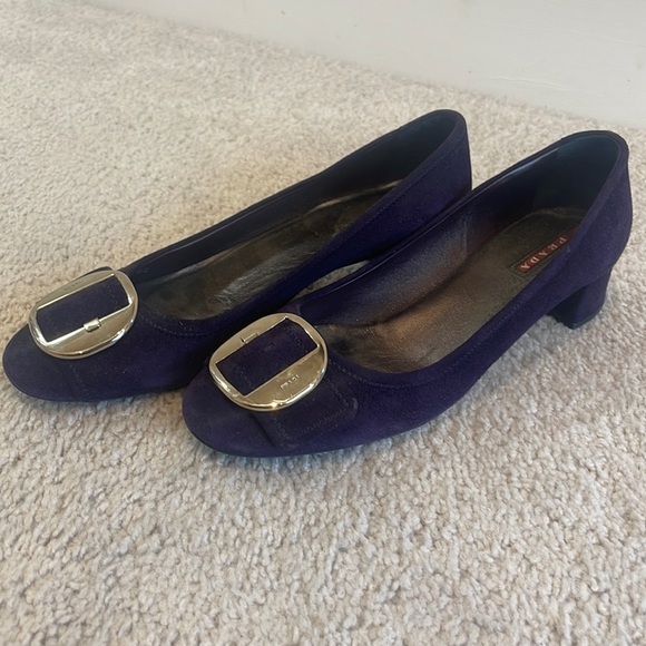 Prada | Shoes | Prada Plum Heels | Poshmark